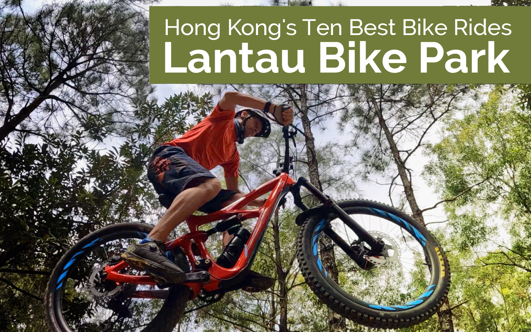 Lantau Mountain Bike Park - Drone and Phone